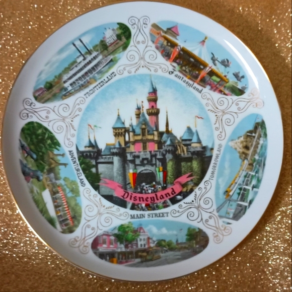 Disney | Wall Decor | Disneyland 6th Anniversary Ceramic Plate | Poshmark